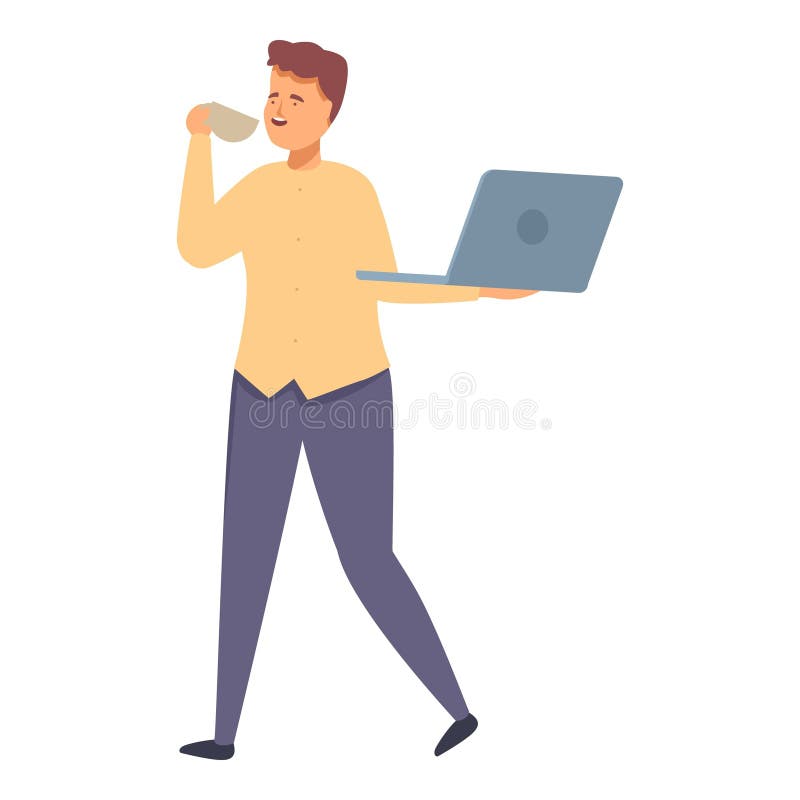 Multi Task Manager Icon Cartoon Vector. Workaholic Occupation Stock ...