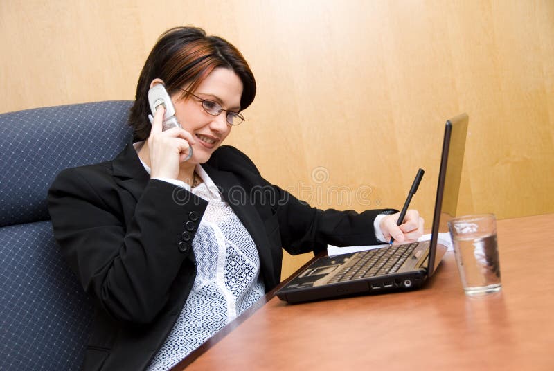 Multi-tasking stock photo. Image of laptop, corporate - 2358478