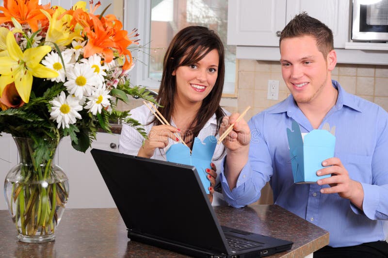 Multi Tasking stock photo. Image of dinner, attractive - 5422024