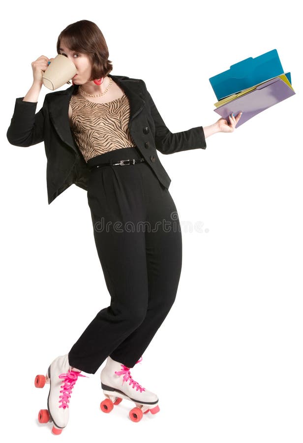 Woman Multi-Tasking stock image. Image of caucasian, hispanic - 25437827