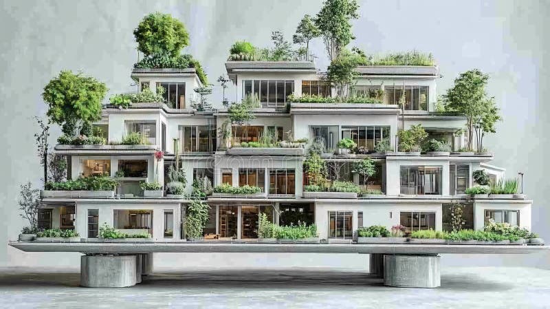 Vertical Farming, Modern Farming Model Design Stock Image - Image of ...