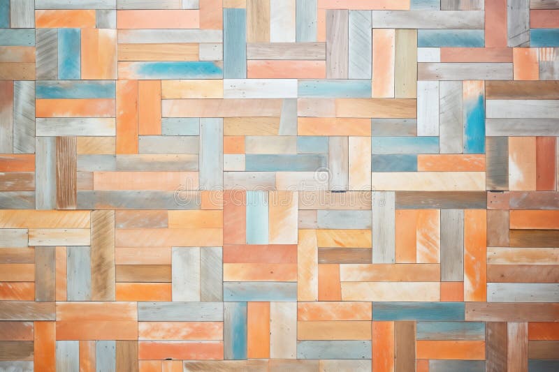 Multi-tonal Rustic Parquet Floor Sections Stock Illustration ...