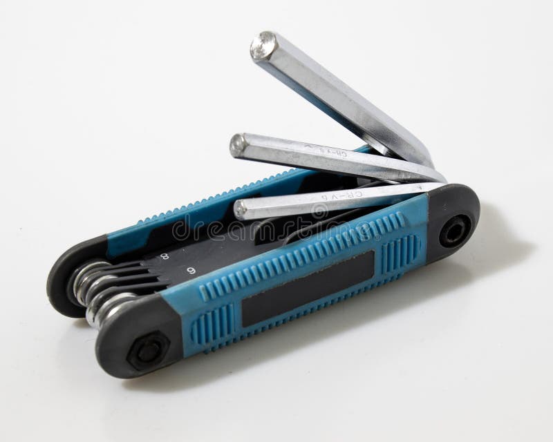 Multi Tool Allen Keys in a White Backgorund Stock Photo - Image of ...