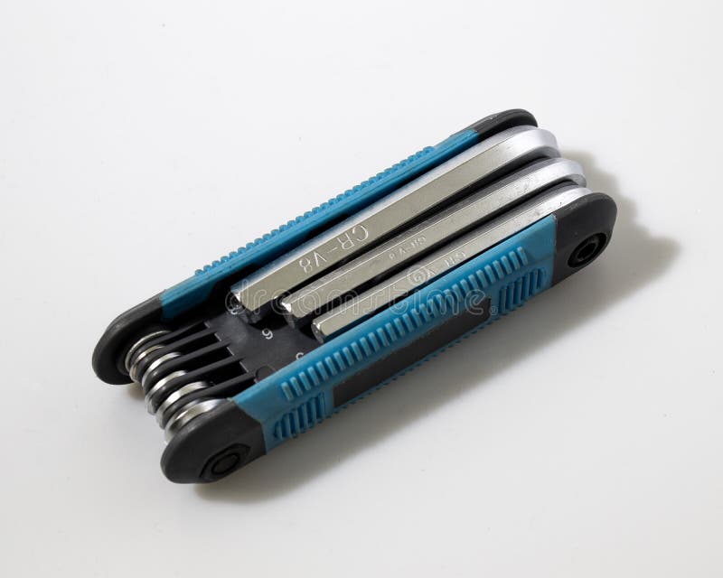Multi Tool Allen Keys in a White Background Stock Image - Image of tool ...