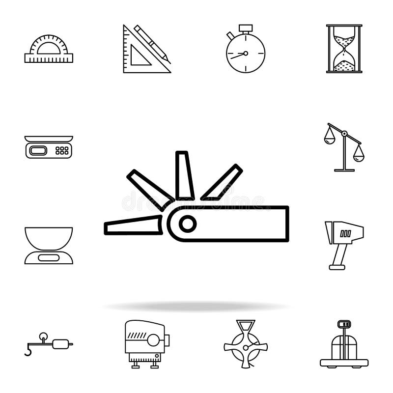 Measuring Instruments Icons Universal Set Stock Illustrations – 97 ...