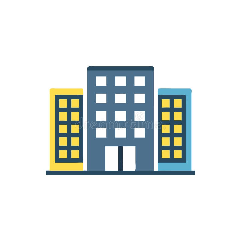 Multi-Unit Building Icon for Housing Solutions Stock Illustration ...