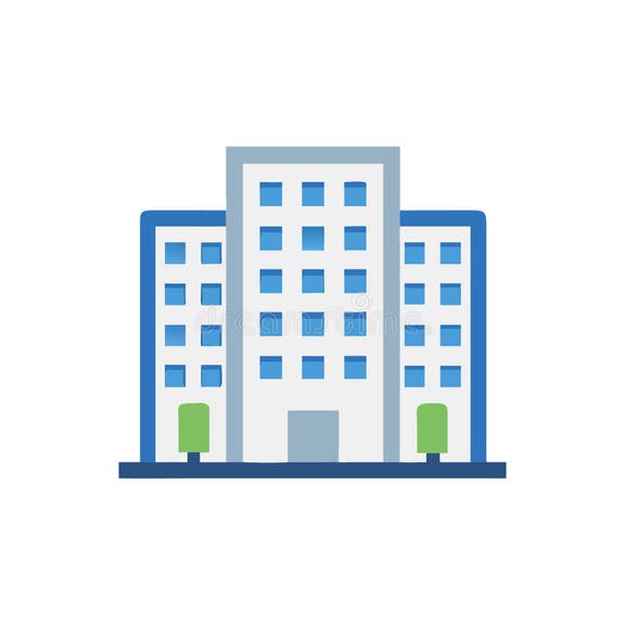 Multi-Unit Building Icon for Urban Development Stock Photo ...