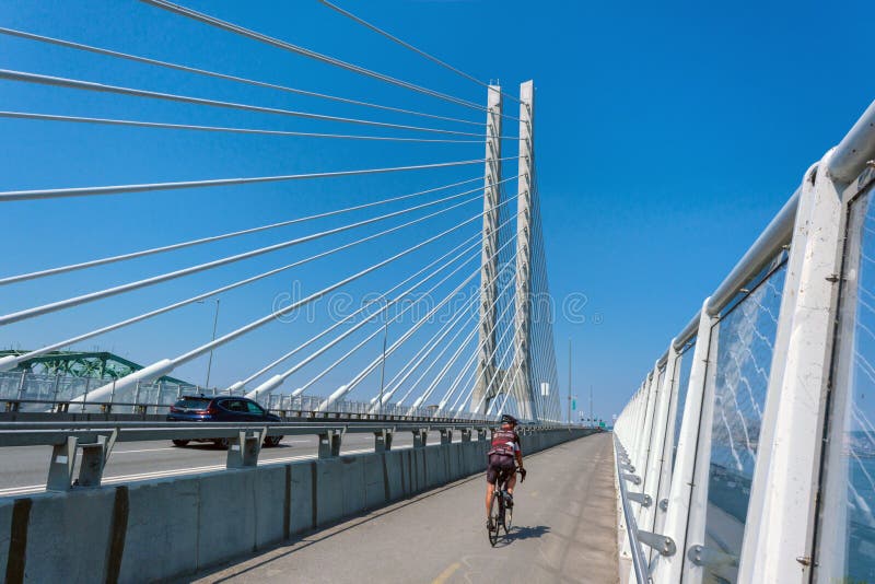 Multi-use Pathway on New Samuel De Champlain Bridge Editorial Photo ...