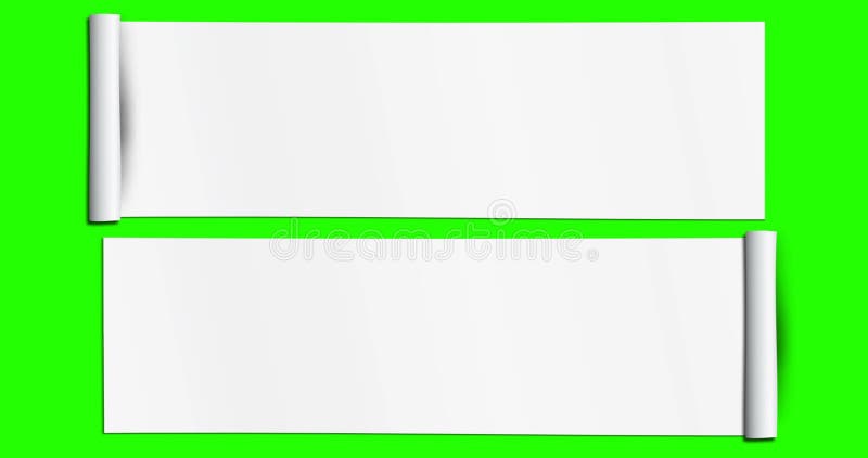 White Paper Unrolled with Multi Effects Unrolled on the Chroma Key ...