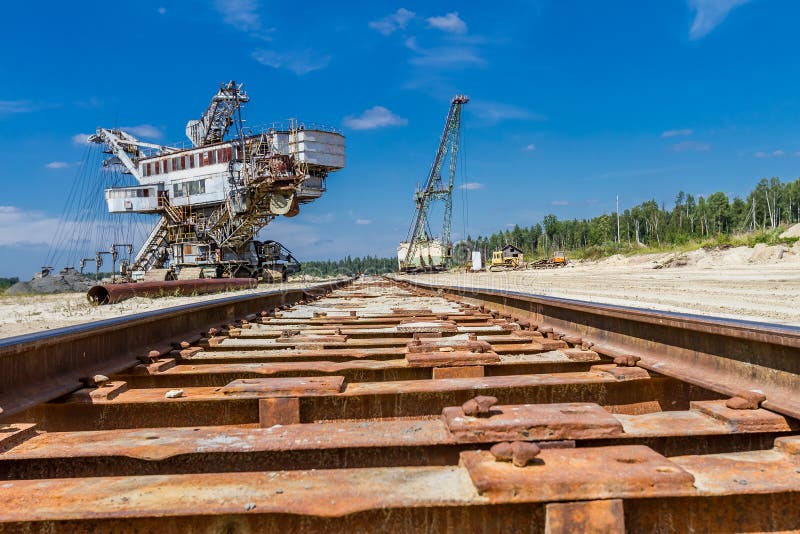 Multibucket Excavator Elements, Giant Stacker Stock Image - Image of ...