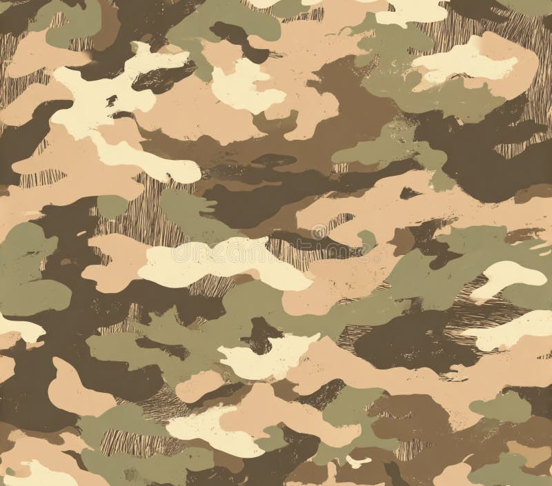 Multicam Camouflage Pattern Seamless Texture Stock Illustration ...