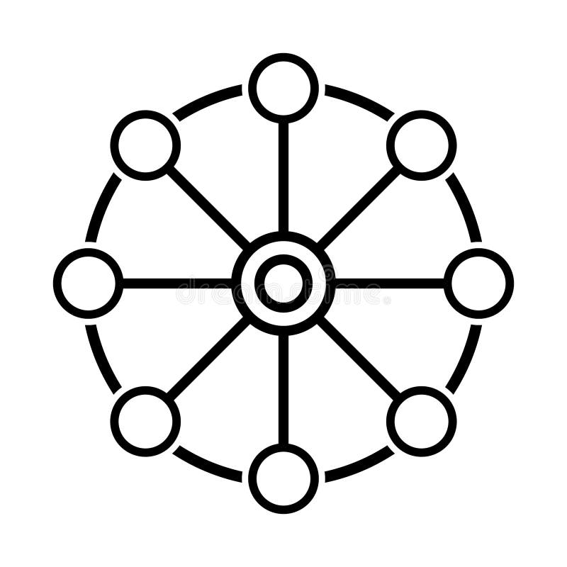 Multichannel Digital Design Icon, Omnichannel Flat Web Symbol, Internet ...