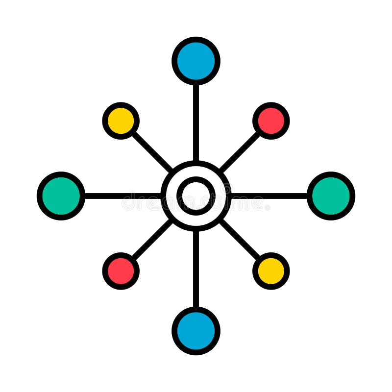 Multichannel Digital Design Icon, Omnichannel Flat Web Symbol, Internet ...