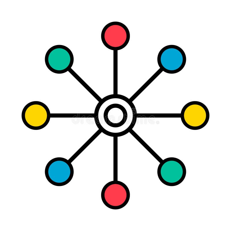 Multichannel Digital Design Icon, Omnichannel Flat Web Symbol, Internet ...