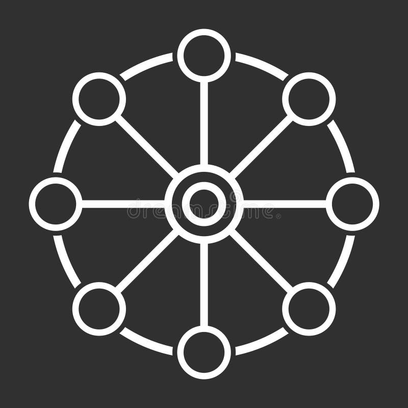 Multichannel Digital Design Icon, Omnichannel Flat Web Symbol, Internet ...