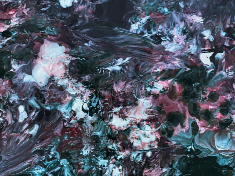 Multicolor Abstract Acrylic Oil Painted Background Stock Image - Image ...