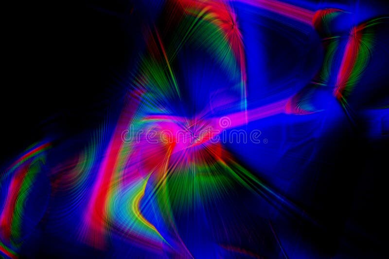 Multicolor Abstract Background On Black Backdrop Stock Illustration ...
