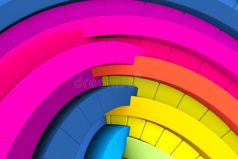 Multicolor Abstract Background with Boxes and Circles Stock ...
