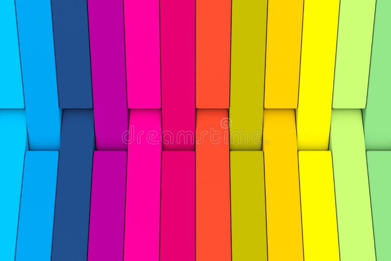 Multicolor Abstract Background with Cube and Box Stock Illustration ...