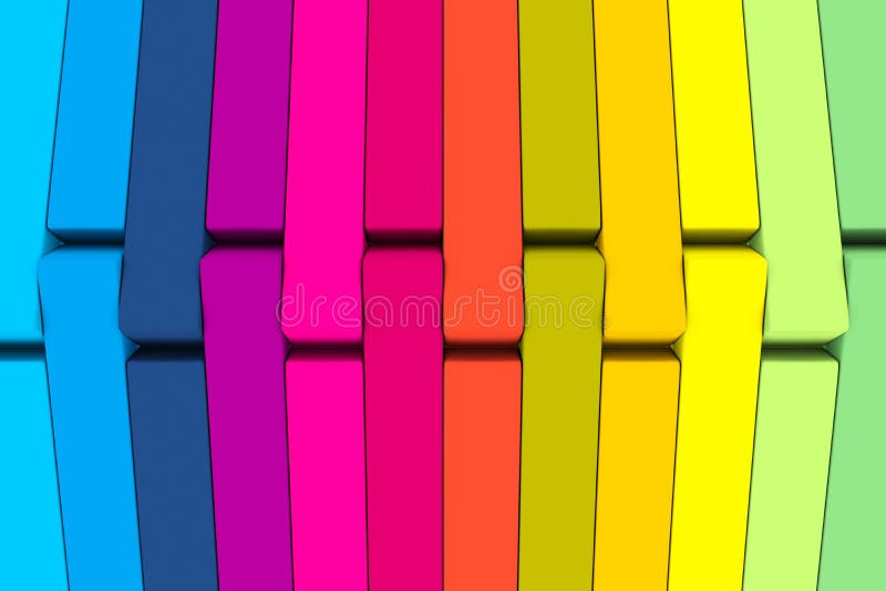 Multicolor Abstract Background with Cube and Box Stock Illustration ...