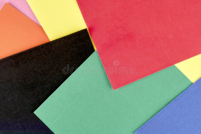 Multicolor Abstract Background Made of Colored Paper Sheets Stock Image ...