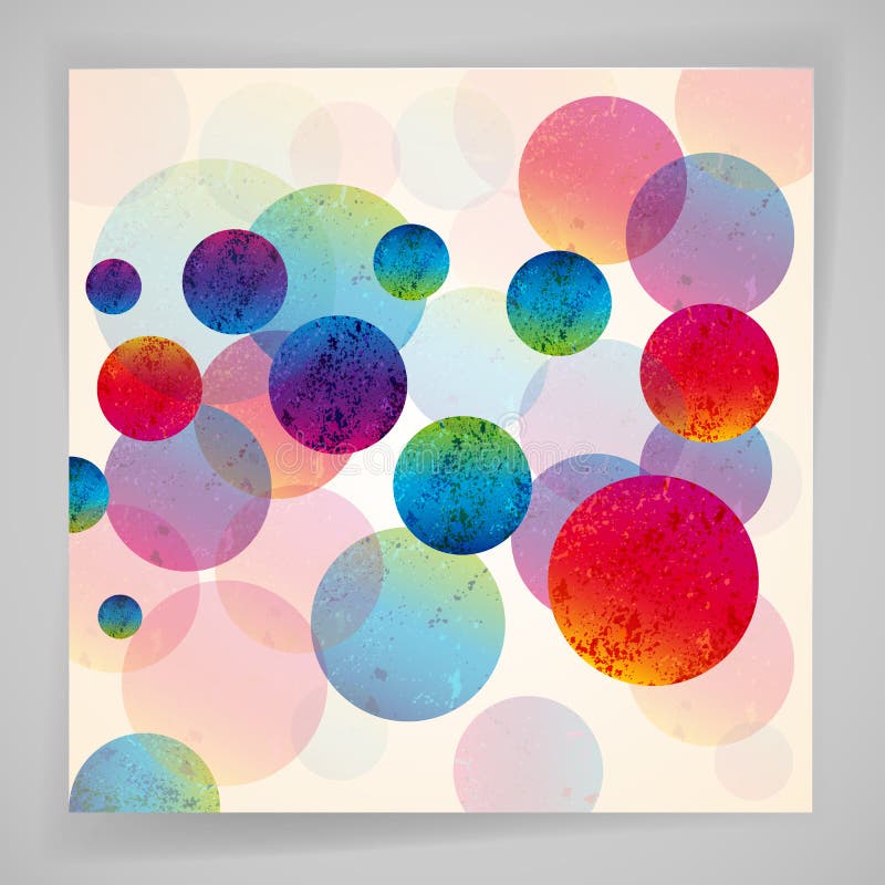 Multicolor Abstract Bright Background. Circles Elements for Design ...