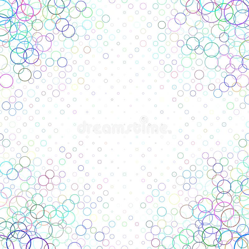 Multicolor Abstract Circle Pattern Background Stock Vector ...