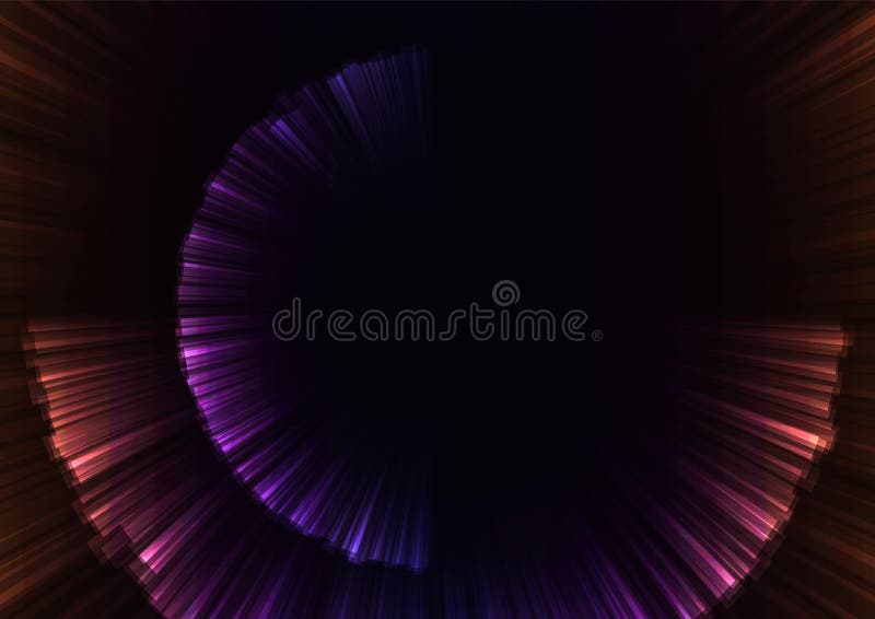 Multicolor Abstract Digital Shell Grow Layer in Dark Background Stock ...