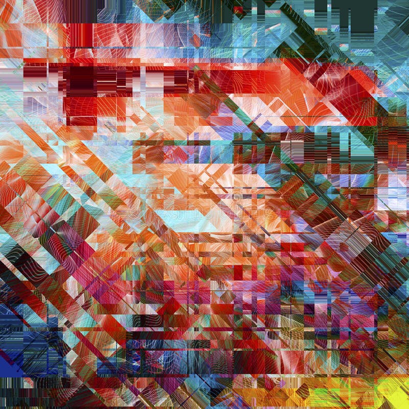 Multicolor Abstract Geometric Background Stock Illustration ...