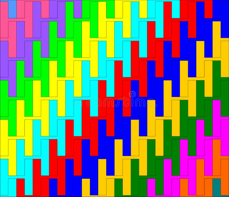 Multi-color H Alphabet Pattern Background Vector. Stock Illustration ...