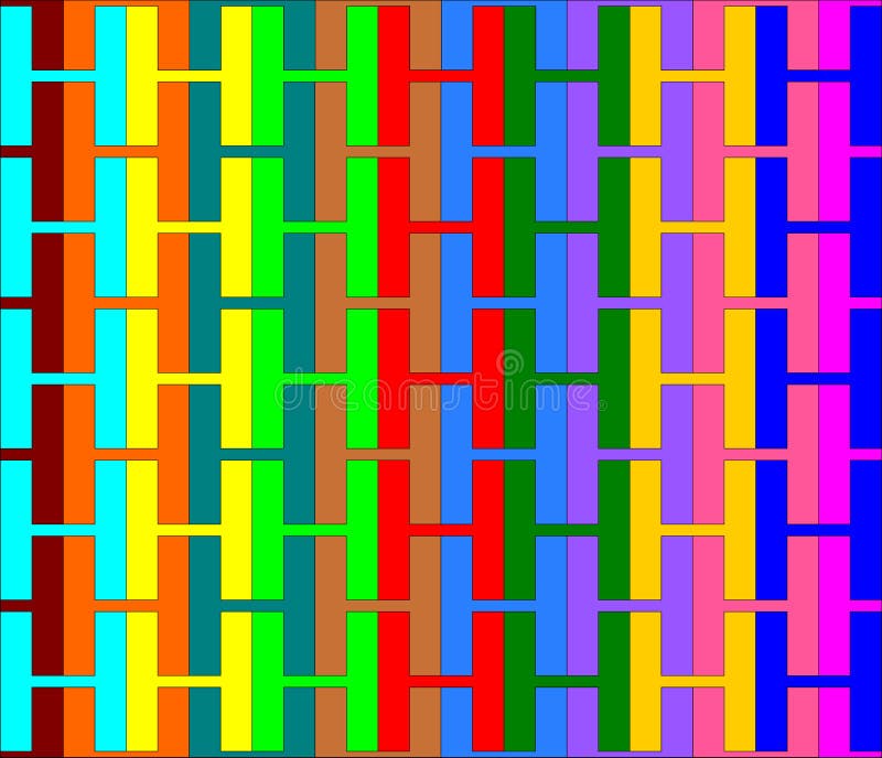 Multi-color H Alphabet Pattern Background Vector. Stock Illustration ...