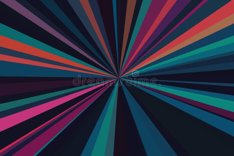Multicolor Abstract Rays Background. Colorful Stripes Beam Pattern ...