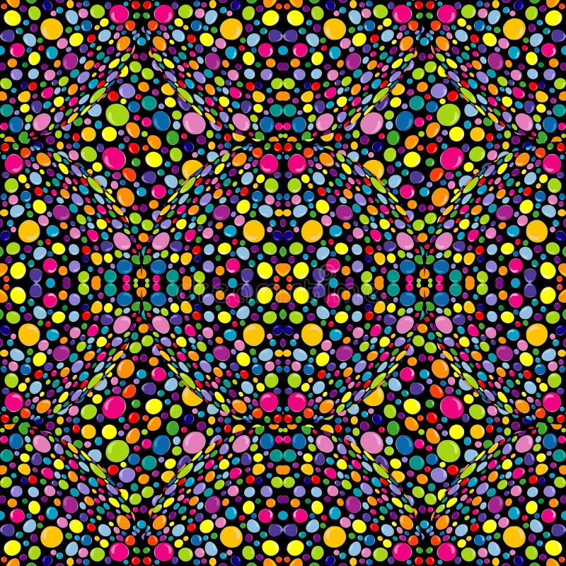 Multicolor, Abstract Pattern with Circles Stock Vector - Illustration ...