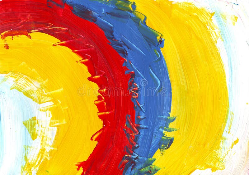 Multicolor Acrylic Paint Texture Abstract Drawing Stock Illustration ...