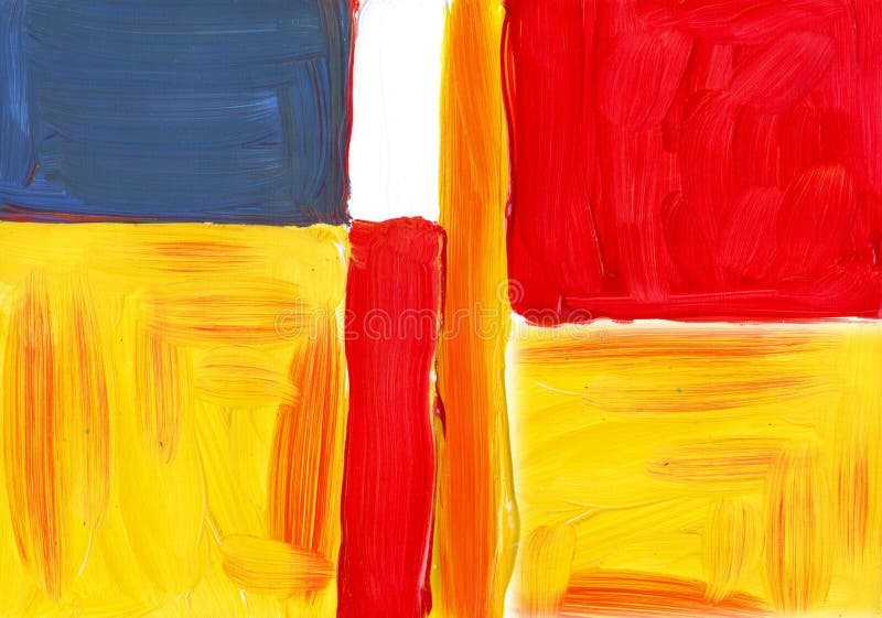 Multicolor Acrylic Paint Texture Abstract Drawing Stock Illustration ...