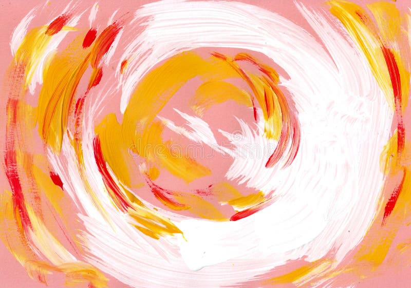 Multicolor Acrylic Paint Texture Abstract Drawing Stock Illustration ...