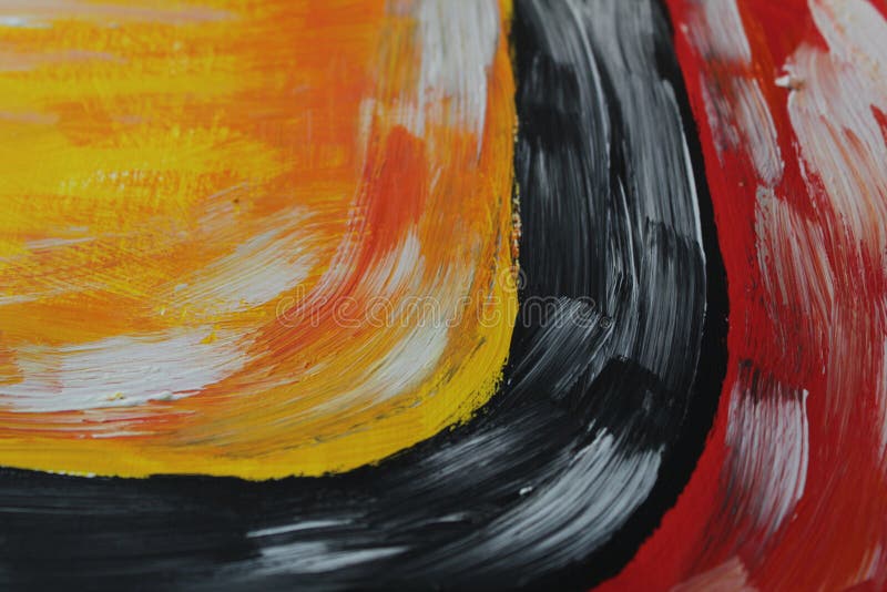 Multicolor Acrylic Paint Texture Abstract Stock Illustration ...