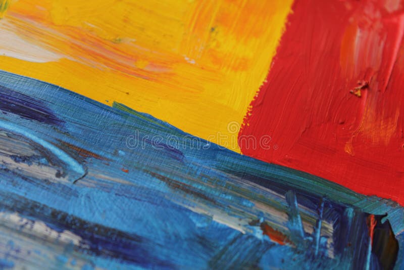 Multicolor Acrylic Paint Texture Abstract Stock Photo - Image of ...