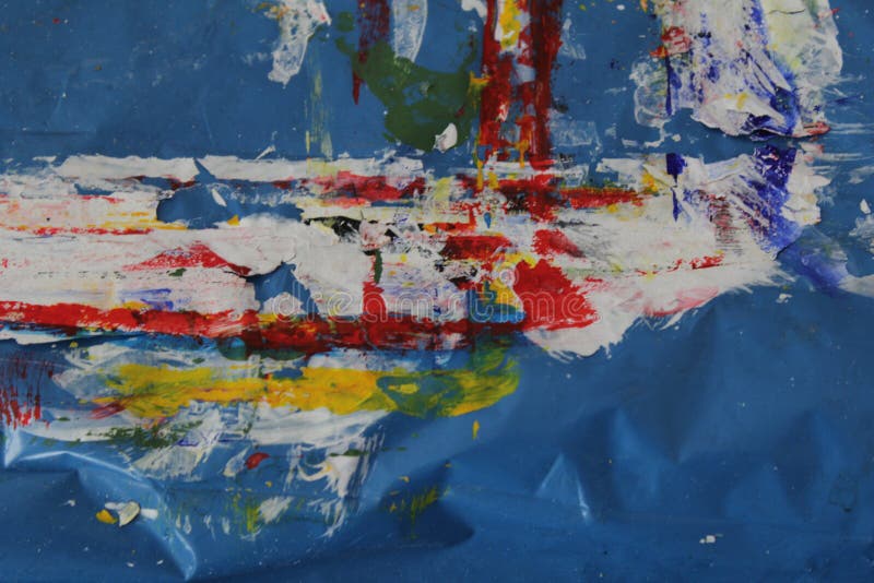 Multicolor Acrylic Paint Texture Abstract Stock Illustration ...