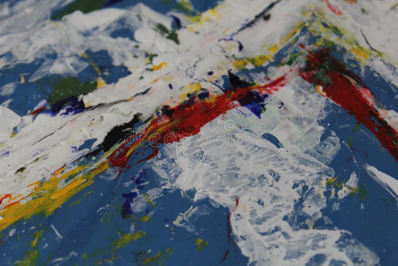 Multicolor Acrylic Paint Texture Abstract Stock Illustration ...