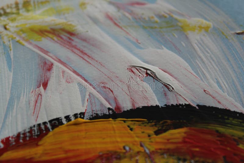 Multicolor Acrylic Paint Texture Abstract Stock Photo - Image of good ...