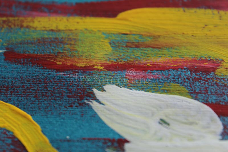 Multicolor Acrylic Paint Texture Abstract Stock Photo - Image of corner ...