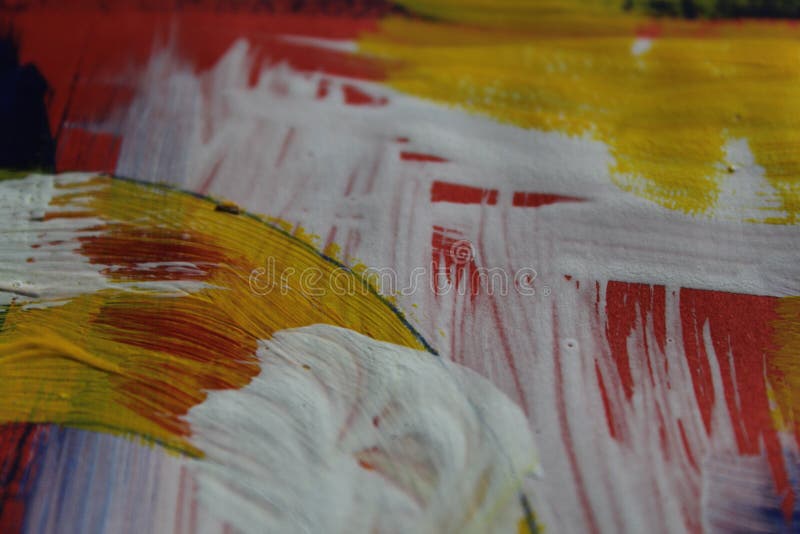 Multicolor Acrylic Paint Texture Abstract Stock Image - Image of ...