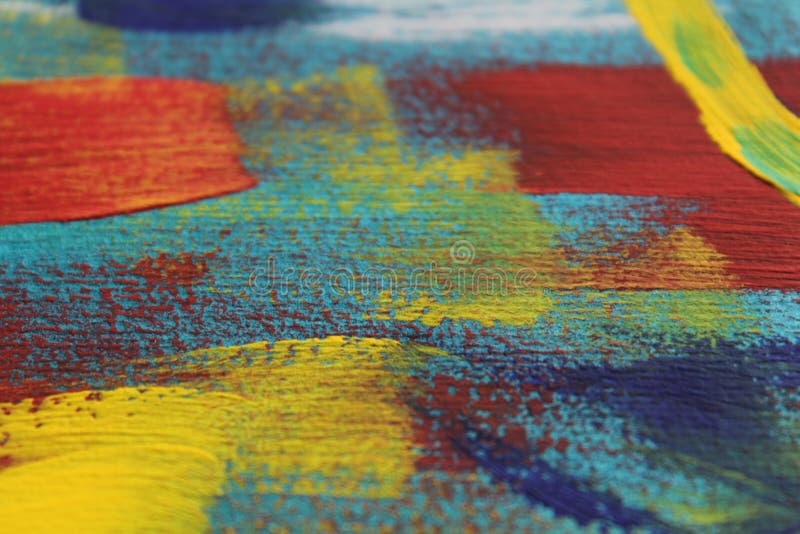 Multicolor Acrylic Paint Texture Abstract Stock Photo - Image of ...