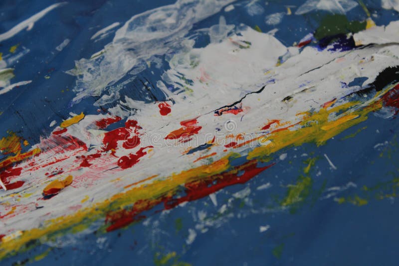 Multicolor Acrylic Paint Texture Abstract Stock Illustration ...