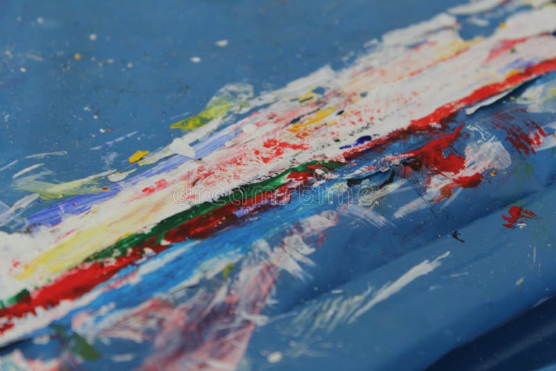 Multicolor Acrylic Paint Texture Abstract Stock Illustration ...