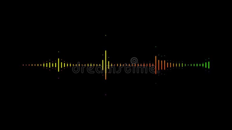 Multicolor Audio Wave. Audio Wavefrom. Stock Footage - Video of ...