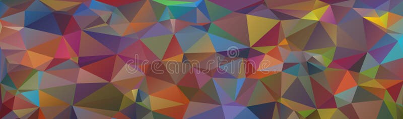 Multicolor Banner Background from Triangles, Header for Web Stock ...