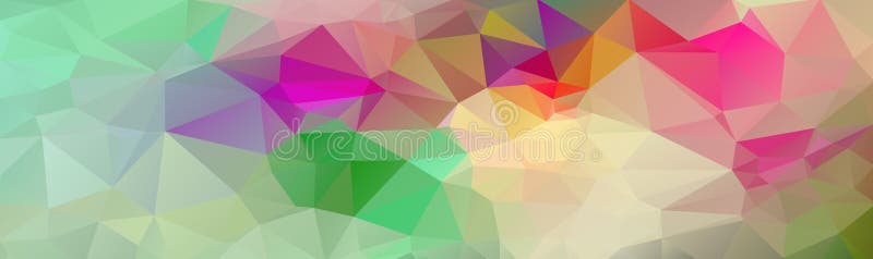 Multicolor Banner Background from Triangles, Header for Web Stock ...