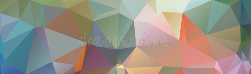 Multicolor Banner Background from Triangles, Header for Web Stock ...